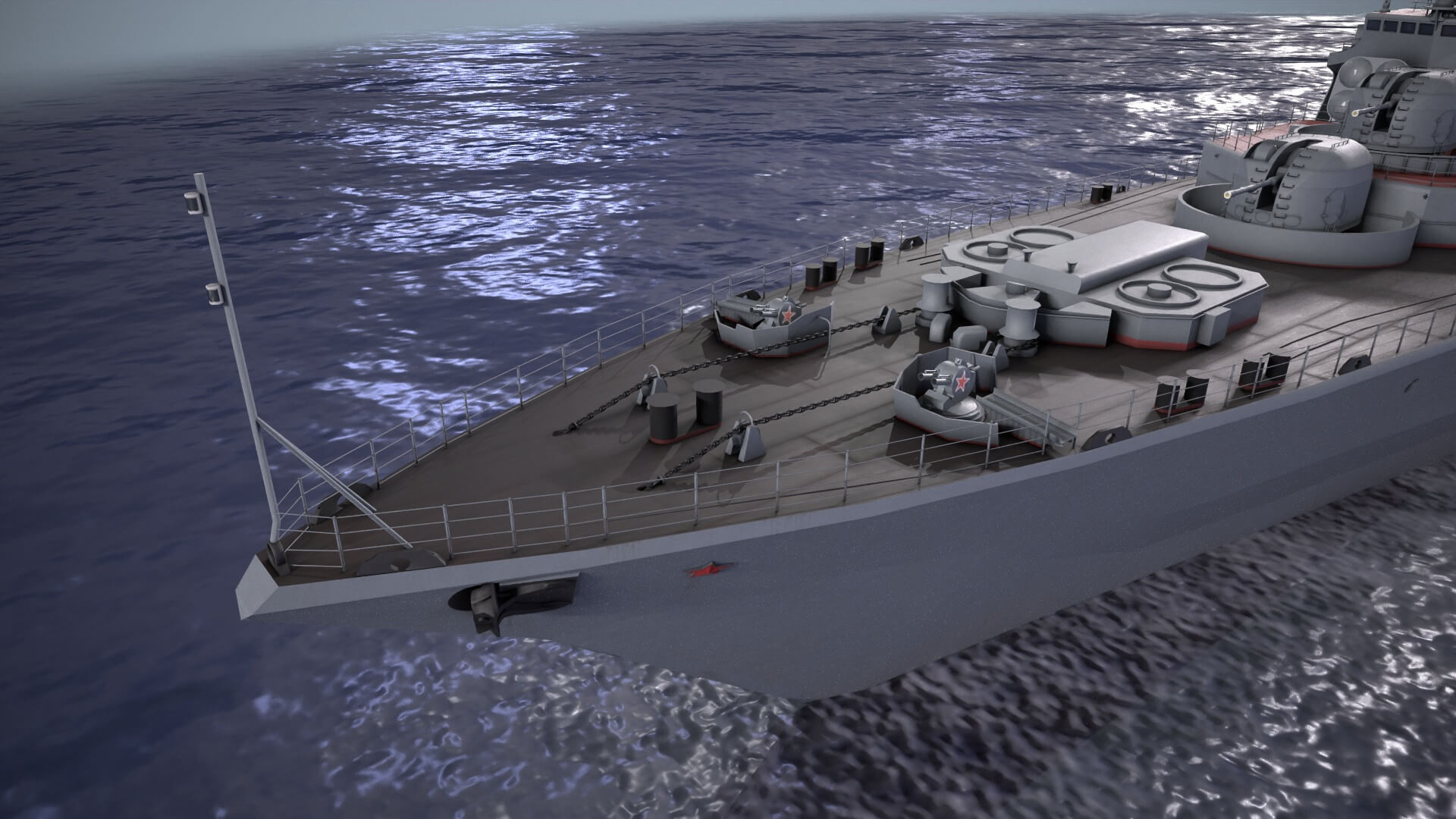 War Ship Frigate 1155 - 3D Model by war_ships