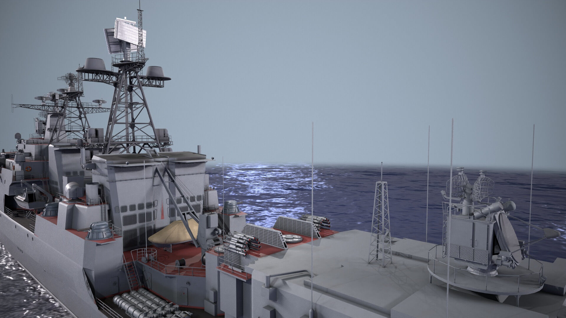 War Ship Frigate 1155 - 3D Model by war_ships