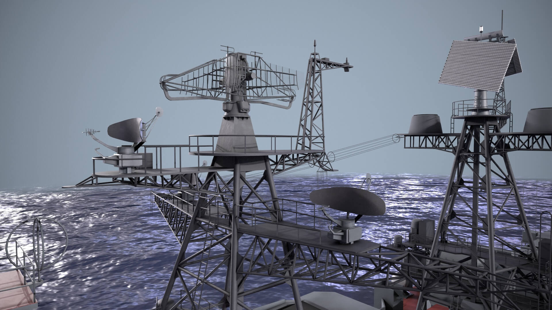 War Ship Frigate 1155 - 3D Model by war_ships