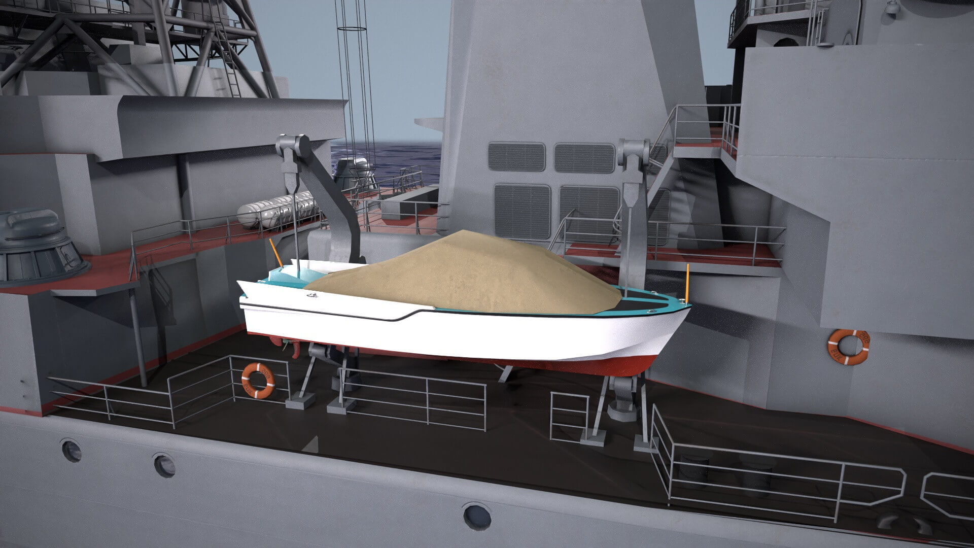 War Ship Frigate 1155 - 3D Model by war_ships