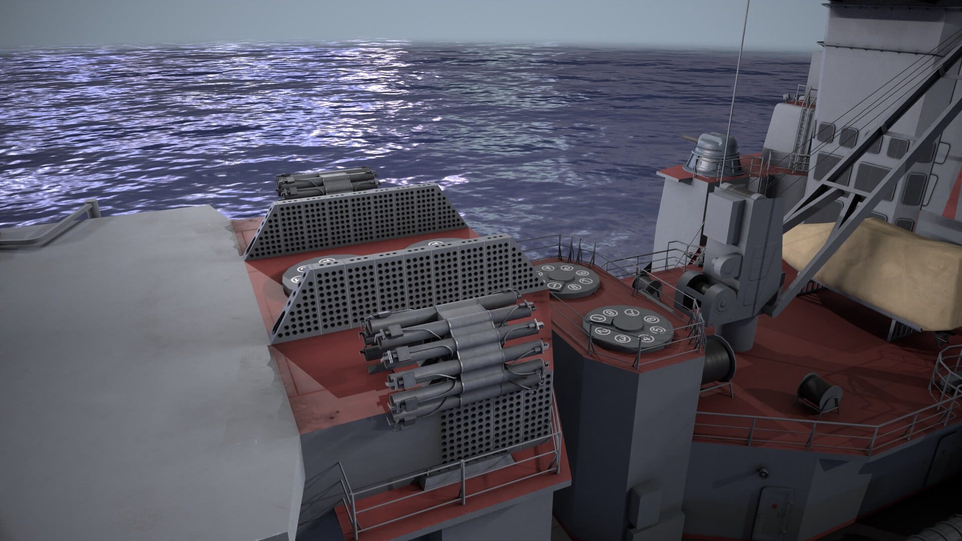 War Ship Frigate 1155 - 3D Model by war_ships