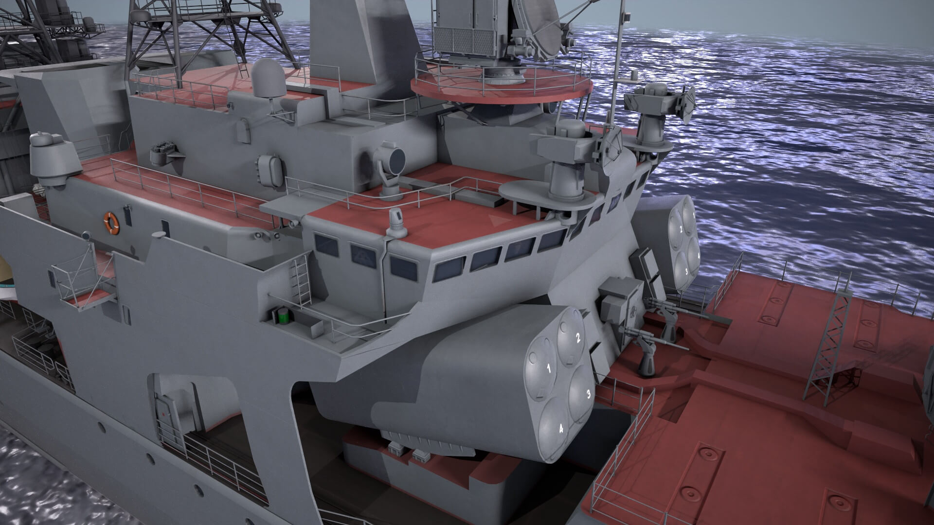 War Ship Frigate 1155 - 3D Model by war_ships