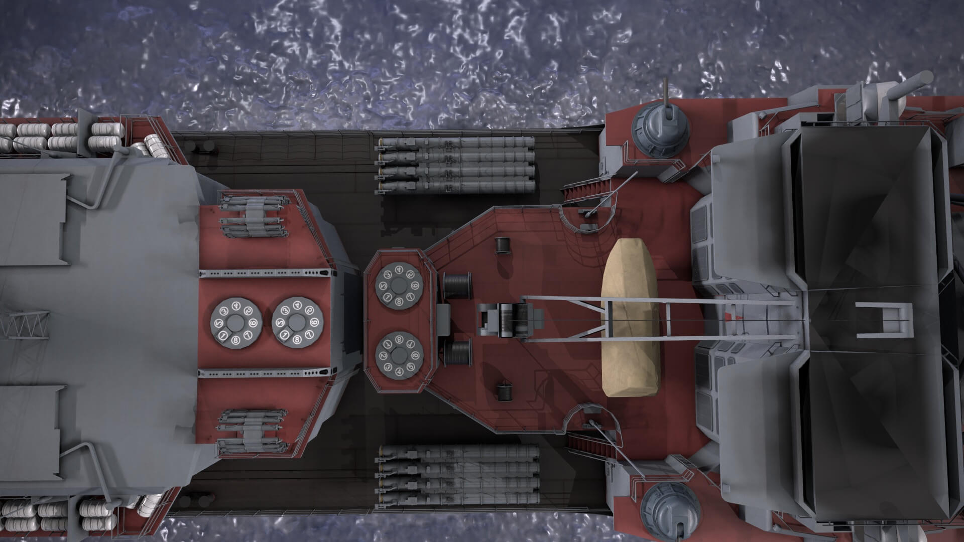 War Ship Frigate 1155 - 3D Model by war_ships