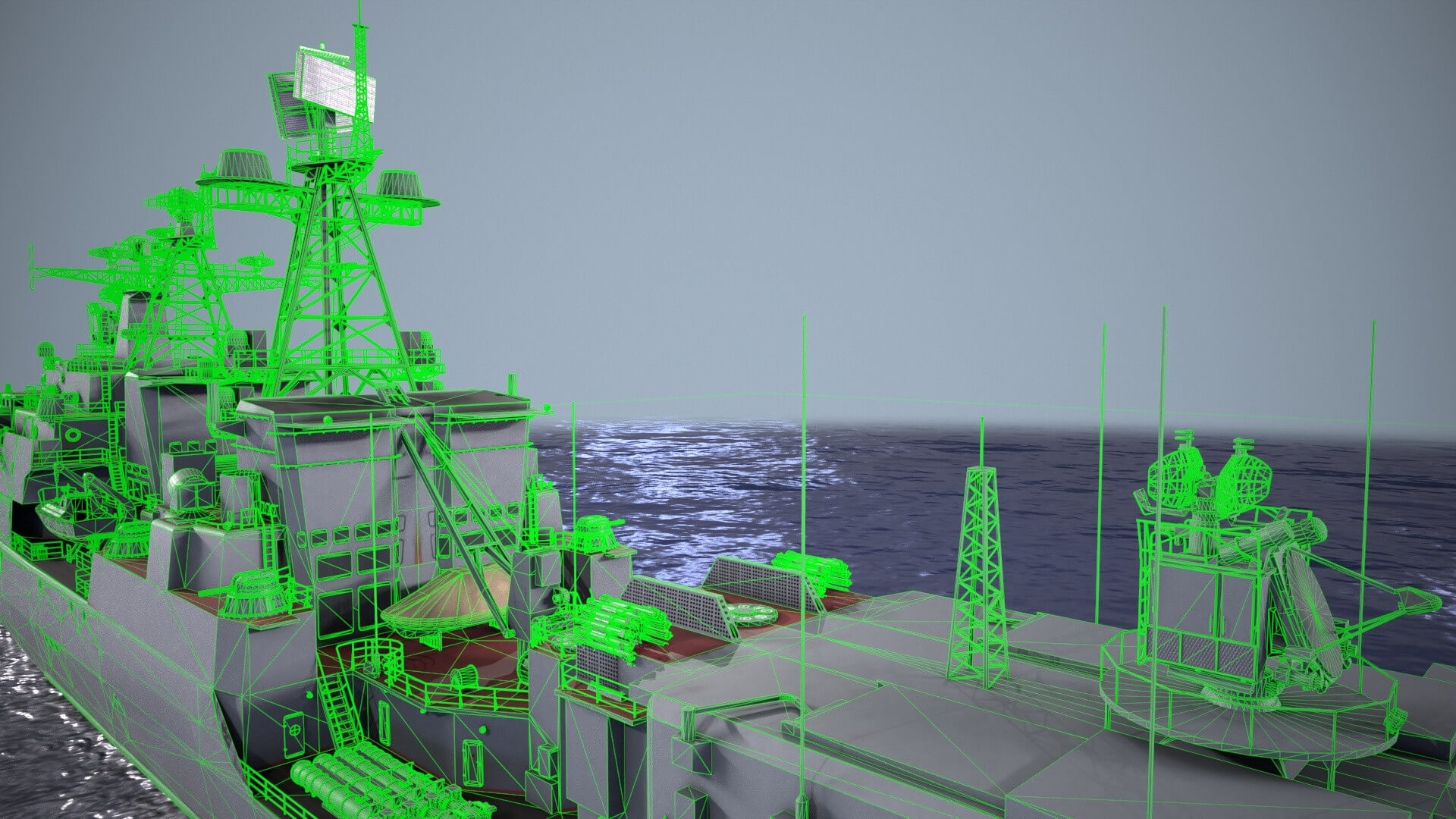 War Ship Frigate 1155 - 3D Model by war_ships