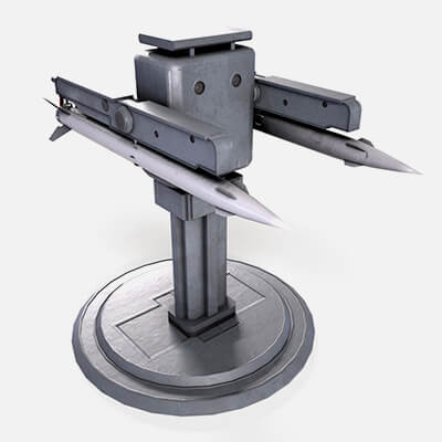 Warship Weapon System OSA-MA 3D Model by war_ships