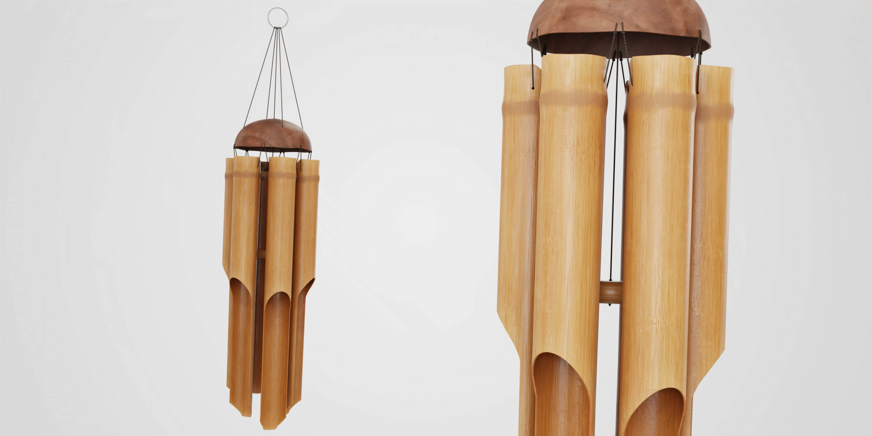 Bamboo Windchime - 3D Model by Warkarma