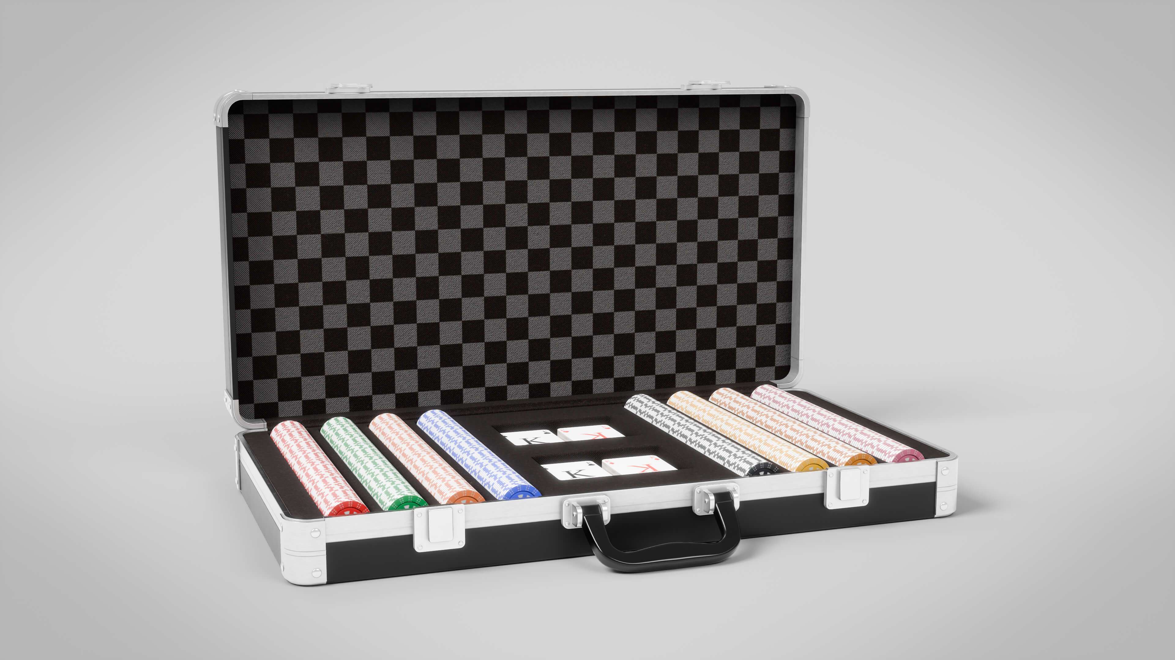 High Stakes - Detailed Poker Set 3D Model by Warkarma