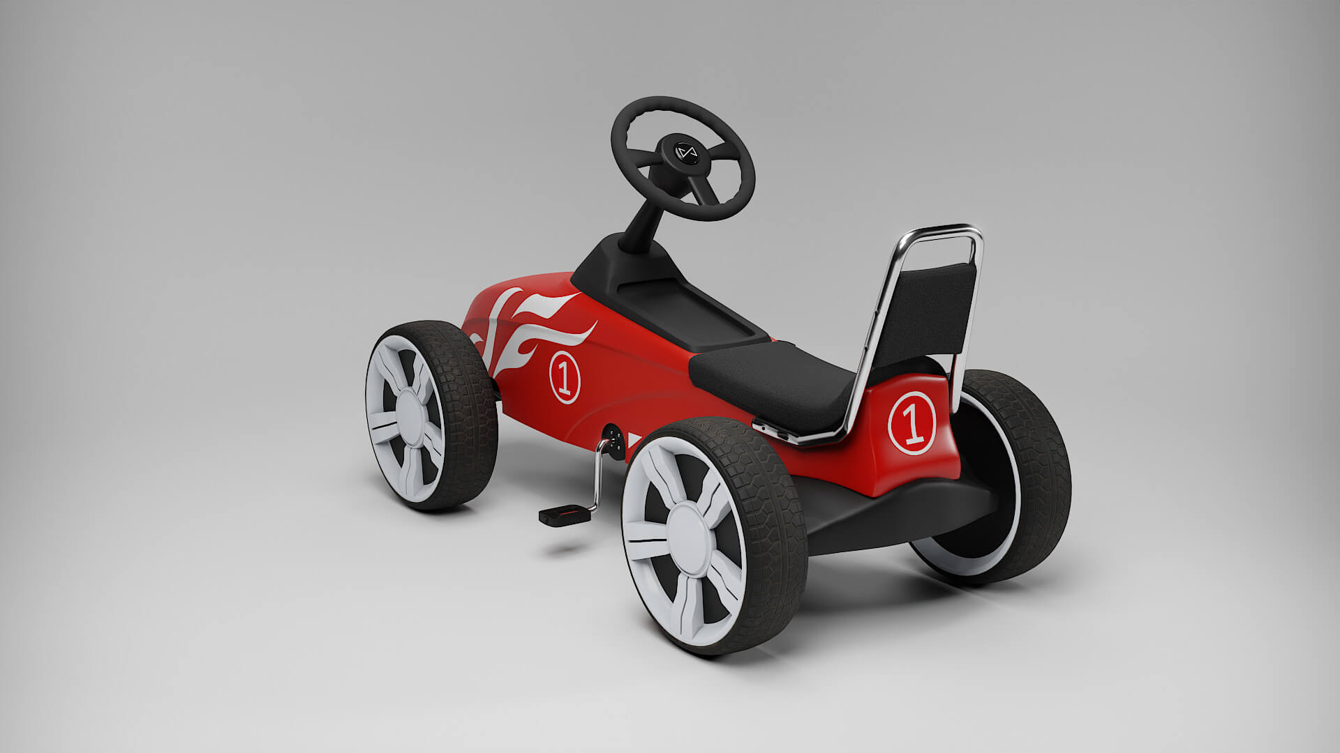Kids Sport Car - Pedal 3D Model by Warkarma
