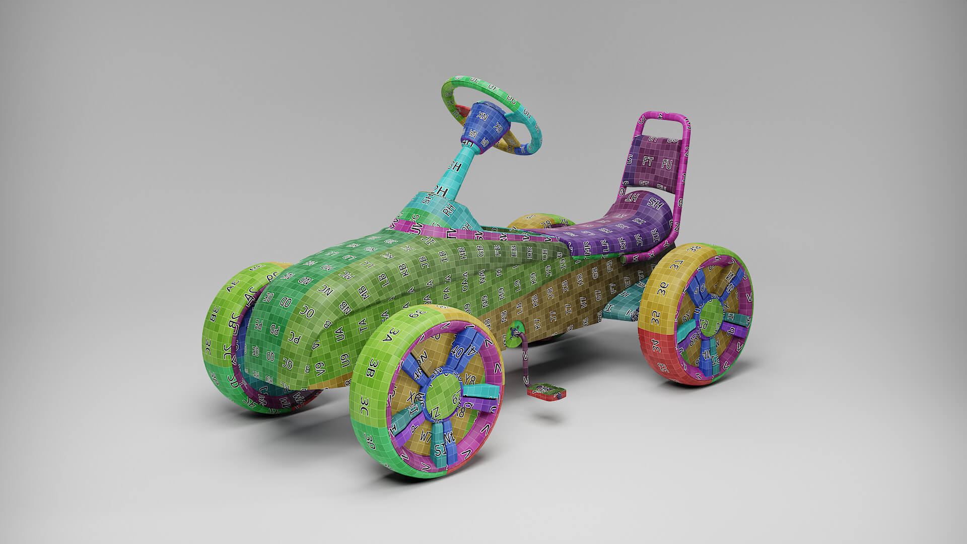 Kids Sport Car - Pedal 3D Model by Warkarma