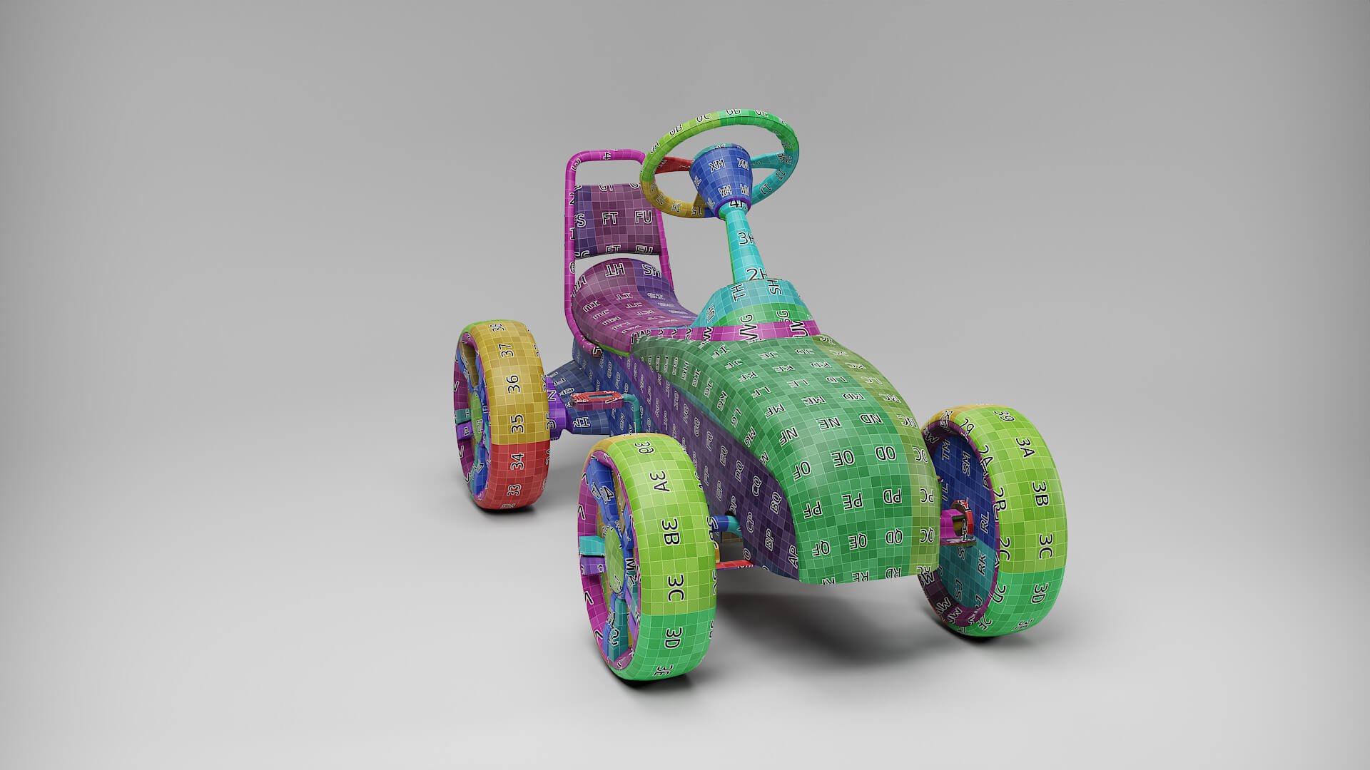 Kids Sport Car - Pedal 3D Model by Warkarma