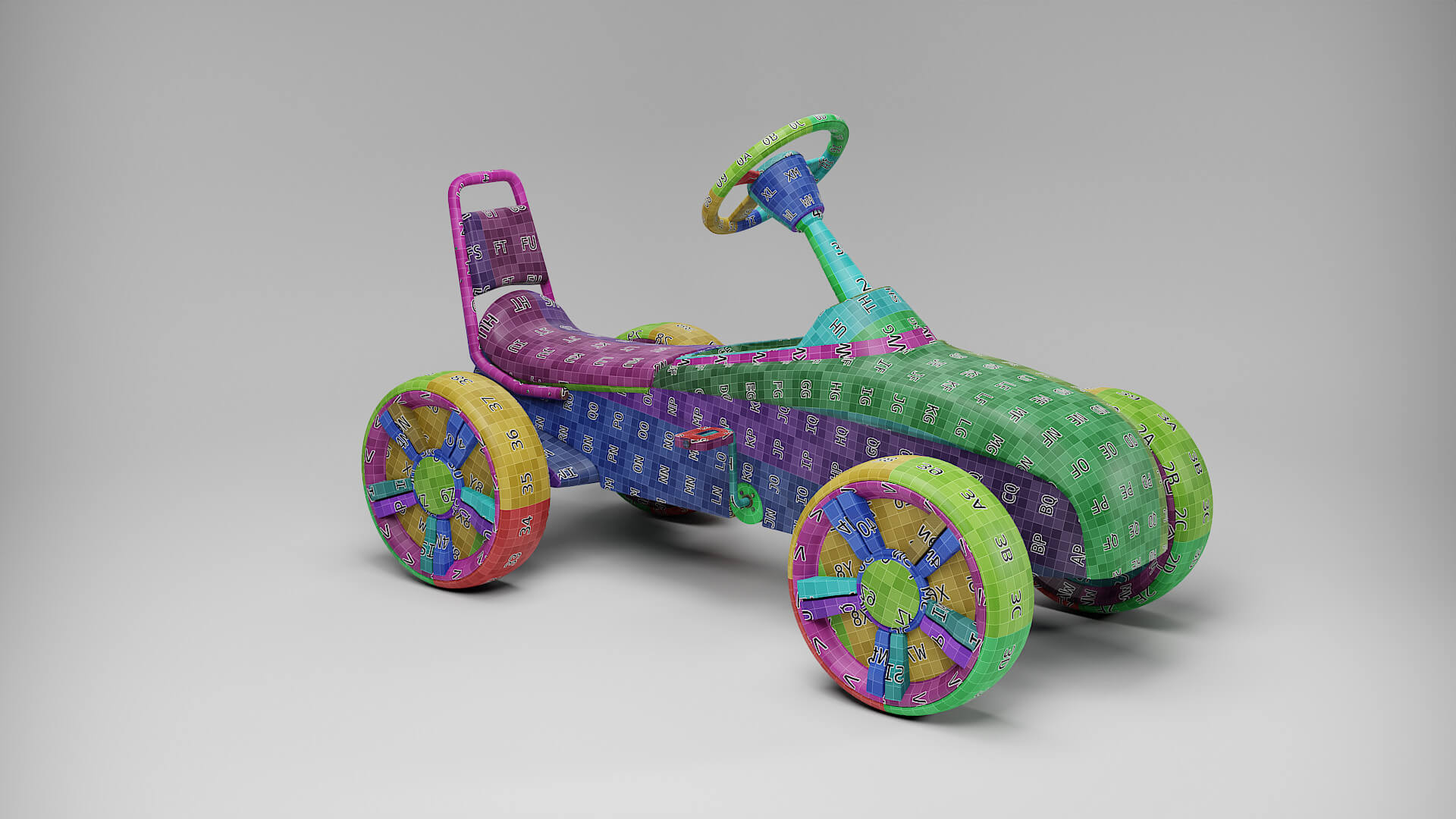 Kids Sport Car - Pedal 3D Model by Warkarma