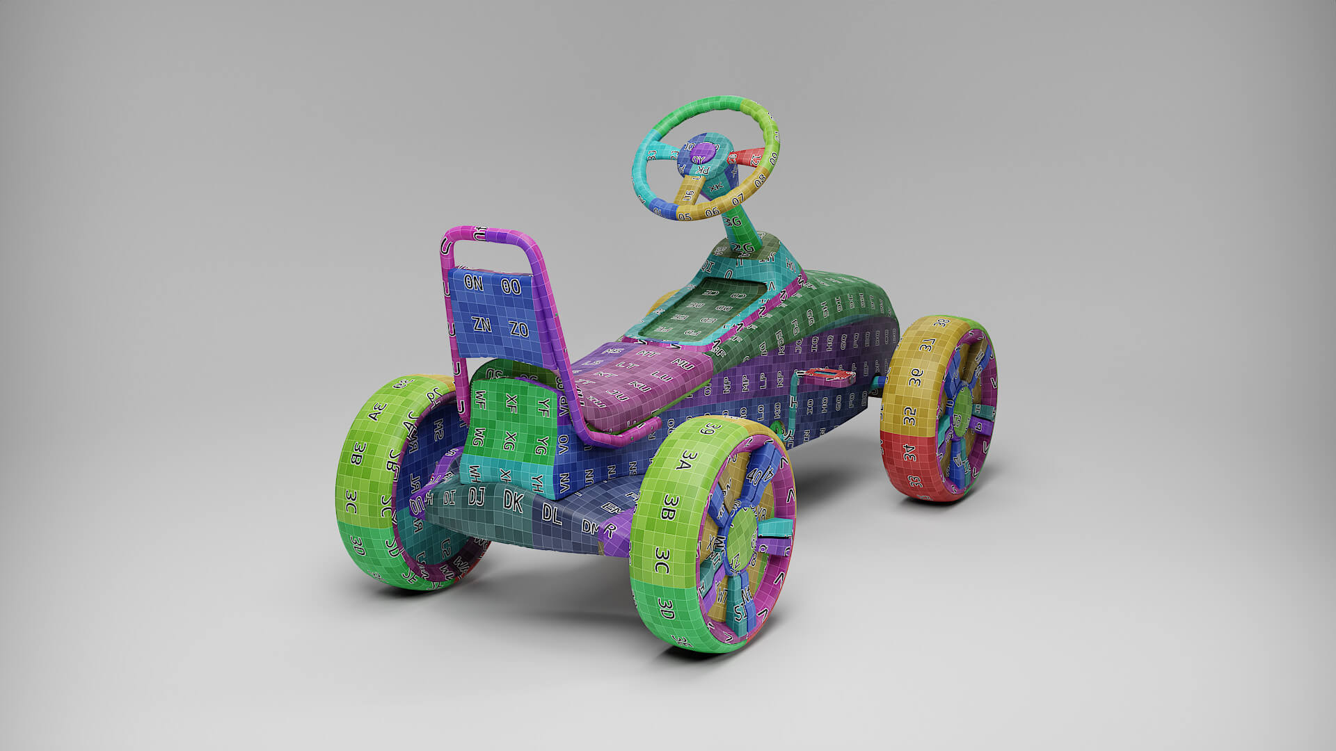 Kids Sport Car - Pedal 3D Model by Warkarma