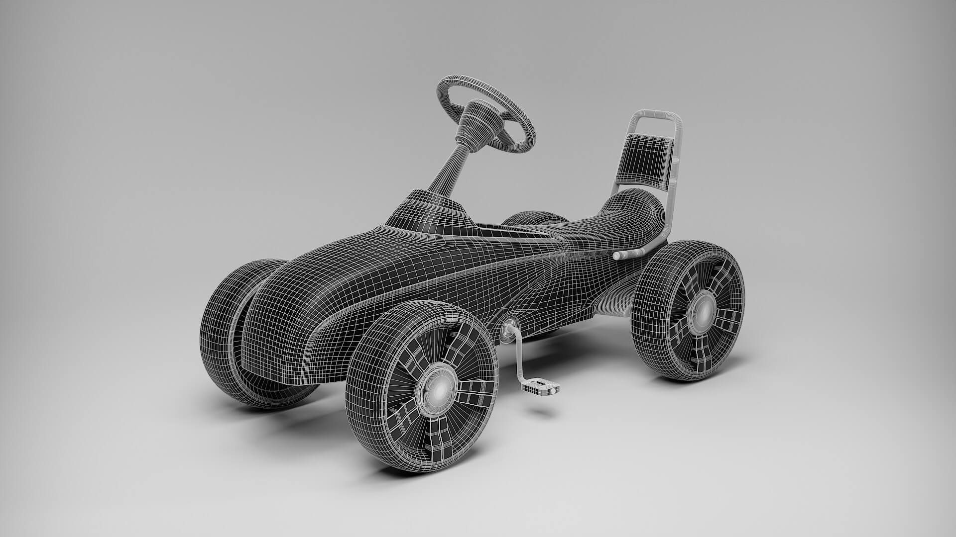 Kids Sport Car - Pedal 3D Model by Warkarma