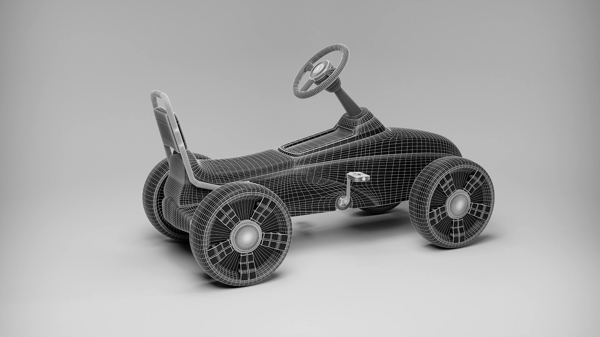 Kids Sport Car - Pedal 3D Model by Warkarma