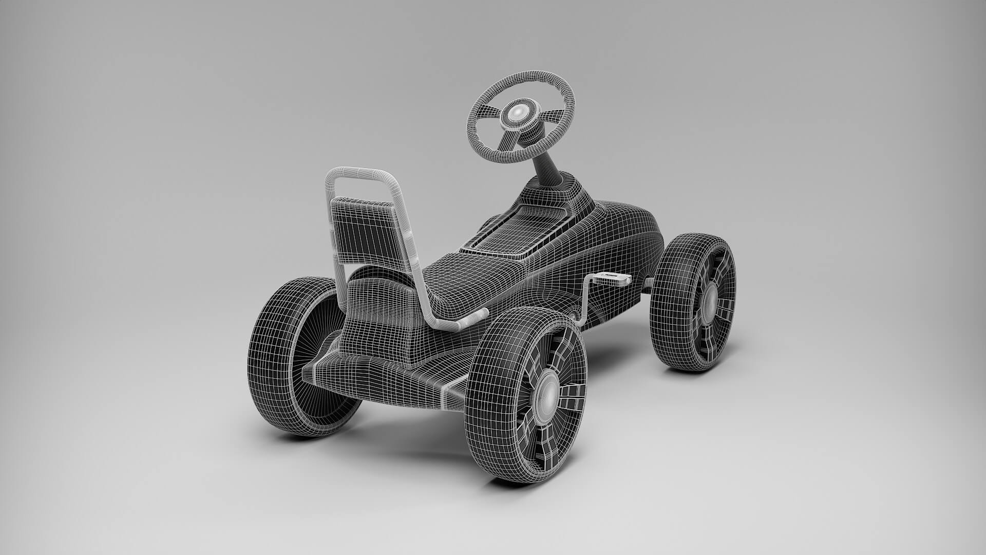 Kids Sport Car - Pedal 3D Model by Warkarma