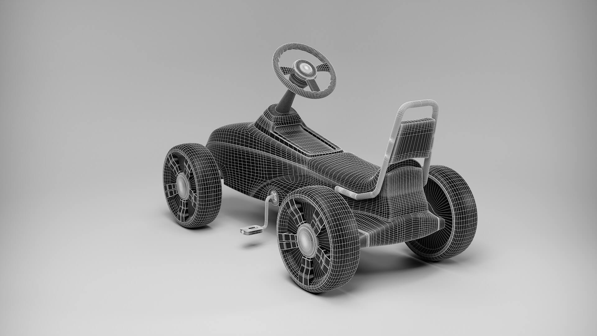 Kids Sport Car - Pedal 3D Model by Warkarma