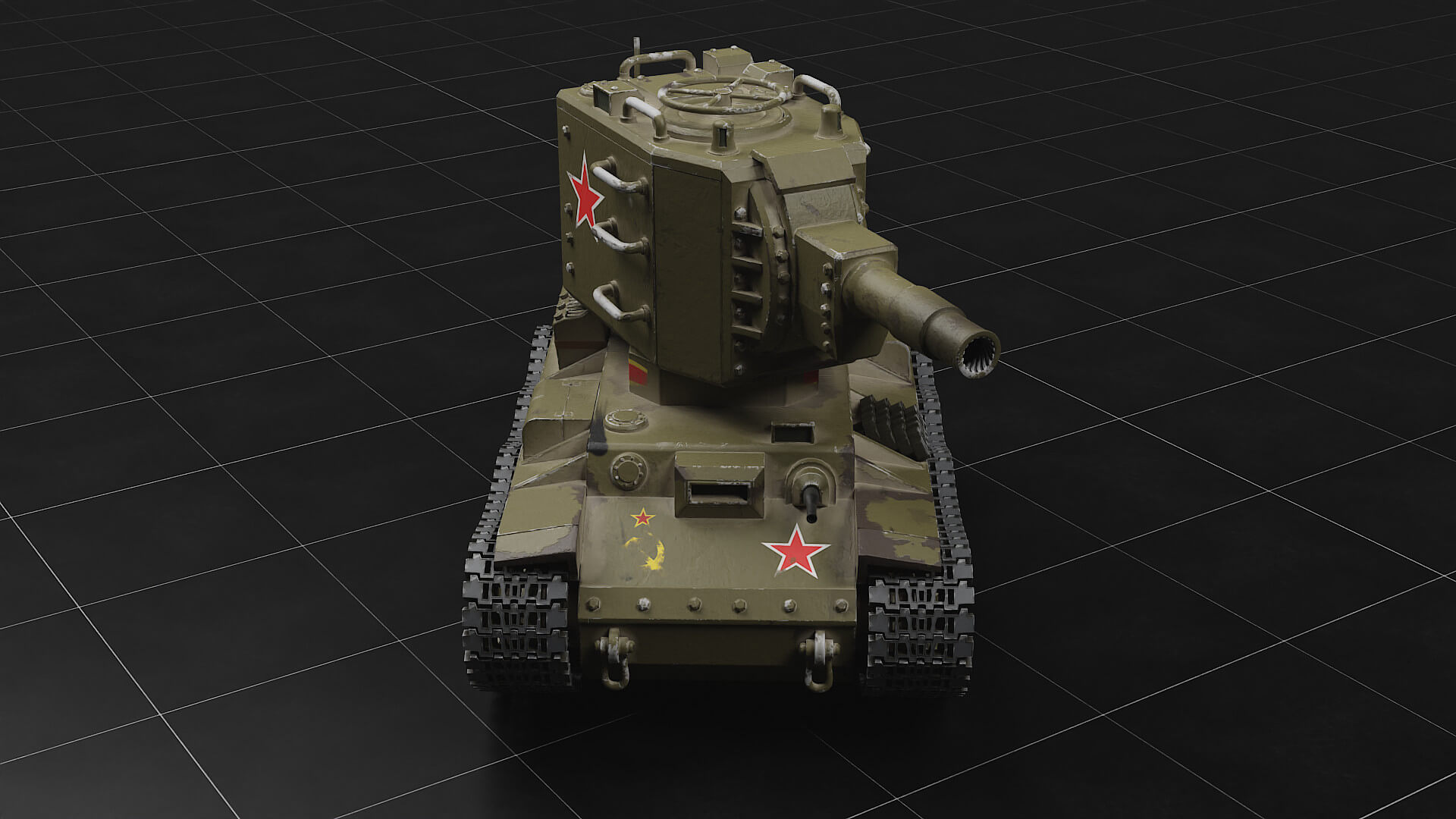 Kv 2 - USSR Heavy Tank 3D Model by Warkarma