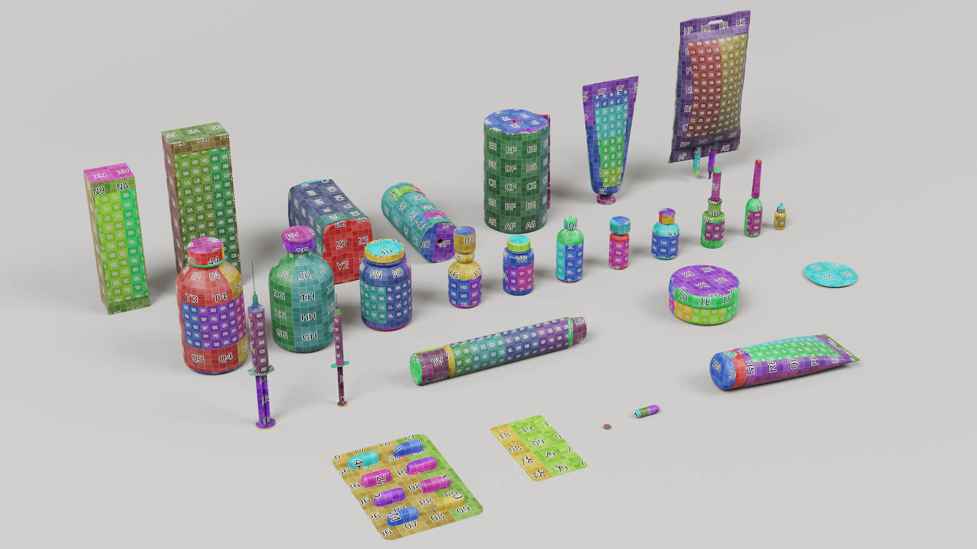 Medicine Pack - 3D Model by Warkarma