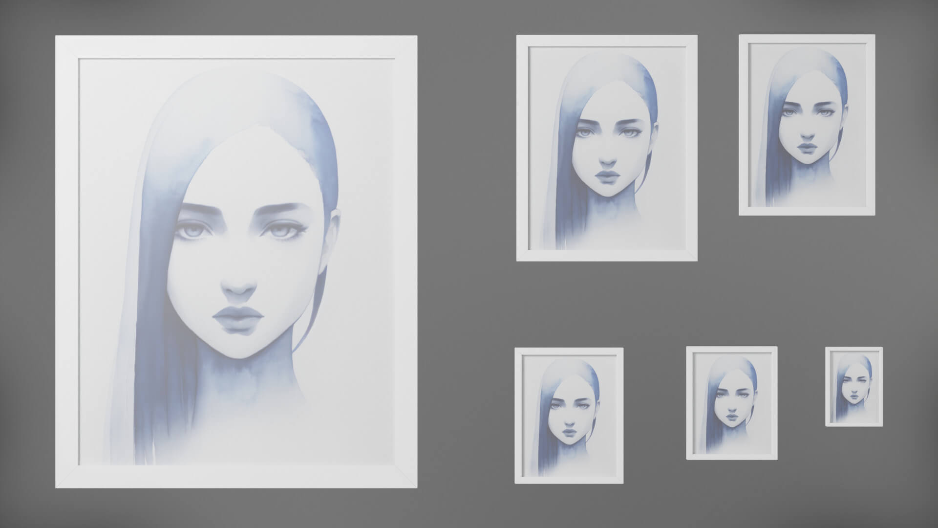 Picture Frame Collection - Traditional 3D Model by Warkarma