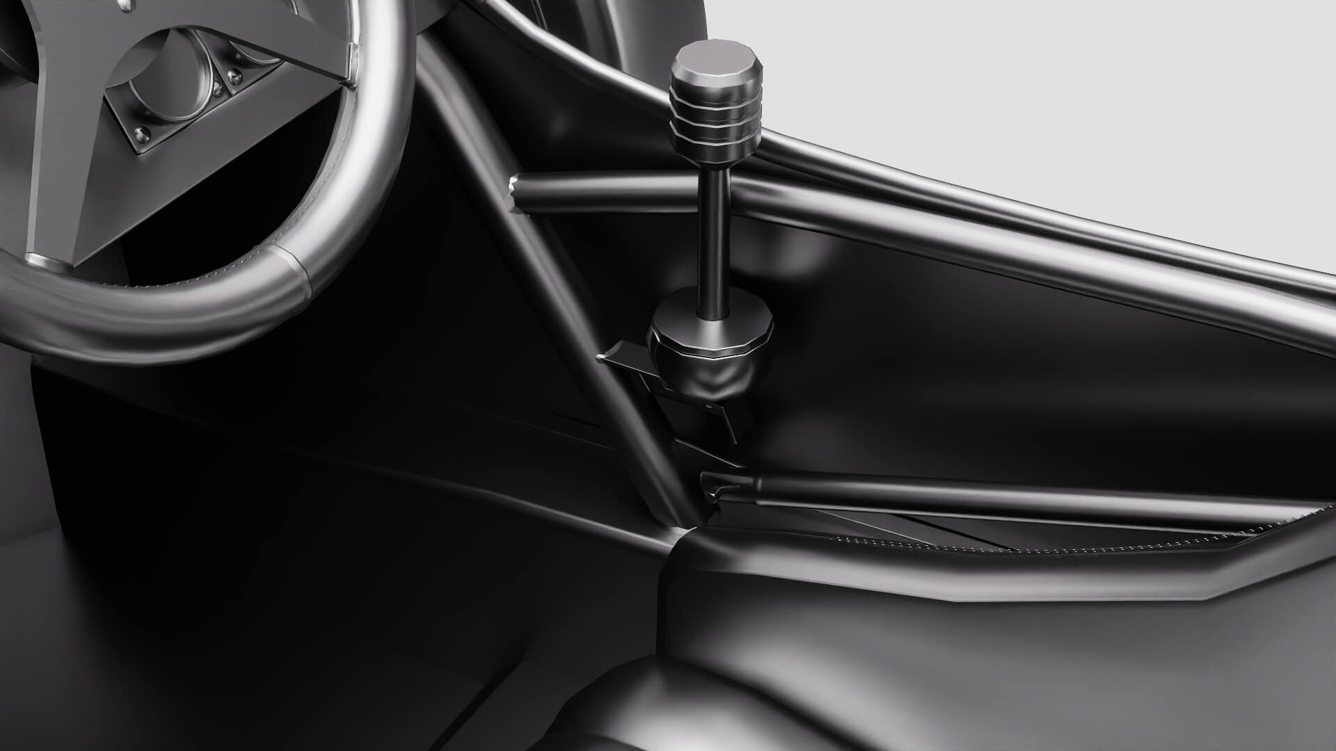 Silver Racing Push Car - Kids 3D Model by Warkarma