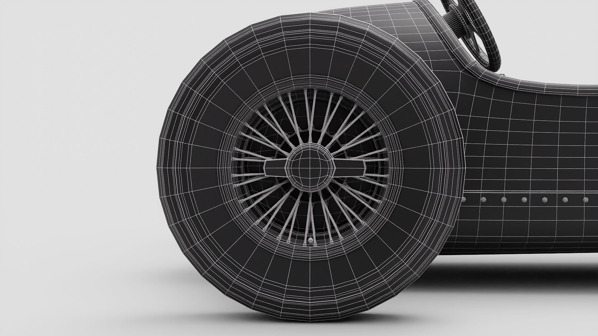 Silver Racing Push Car - Kids 3D Model by Warkarma