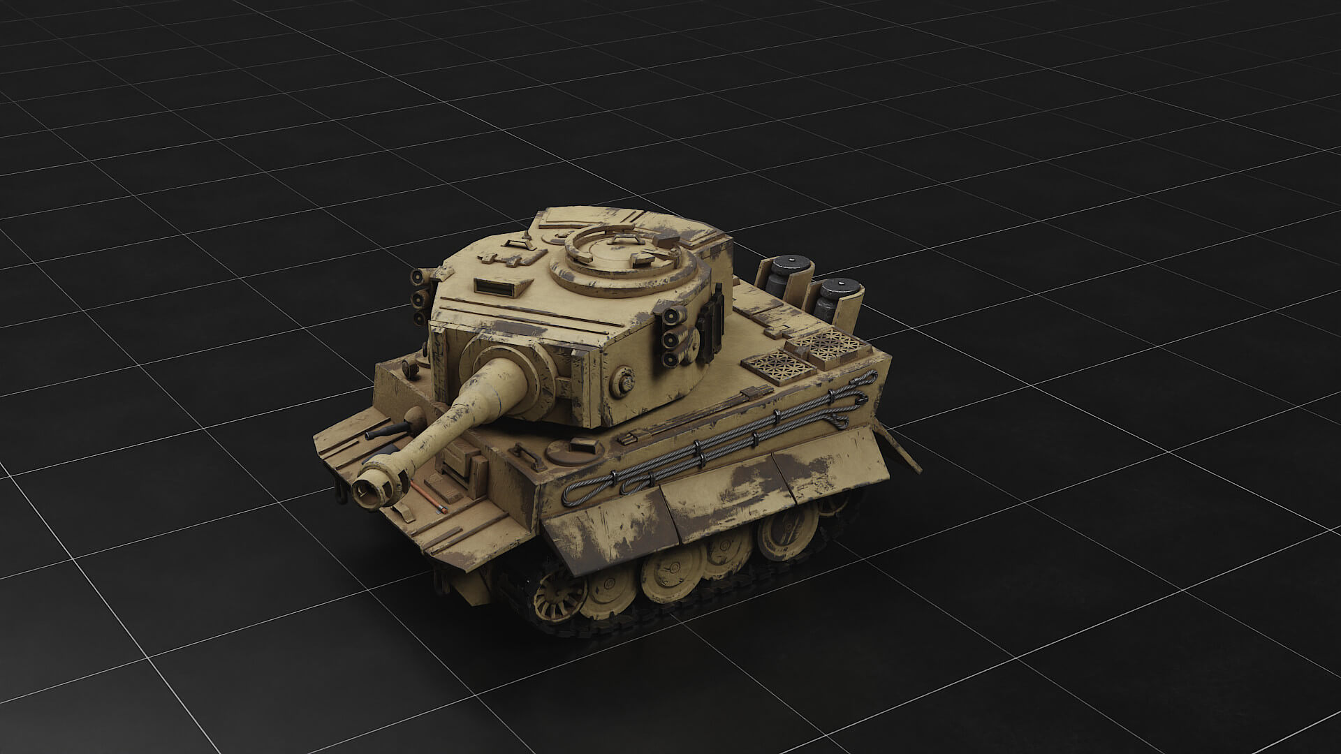 Tiger 1 - German Tank 3D Model by Warkarma