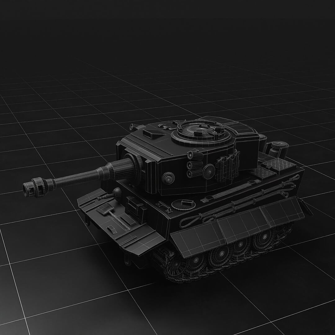 Tiger 1 - German Tank 3D Model by Warkarma