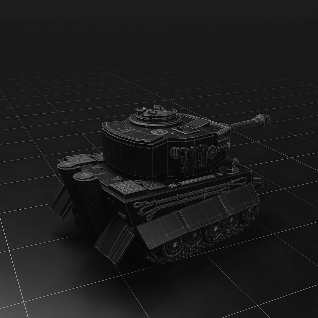 Tiger 1 - German Tank 3D Model by Warkarma