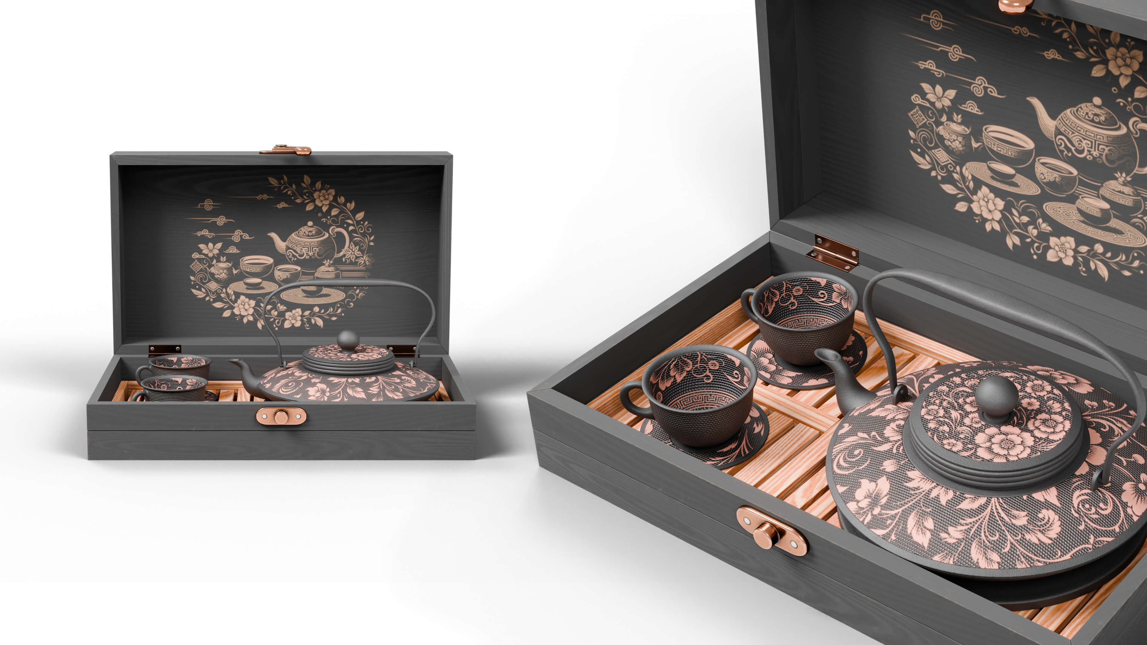 Classic Tea Set - Timeless Tradition 3D Model by Warkarma