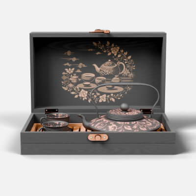 Classic Tea Set - Timeless Tradition 3D Model by Warkarma