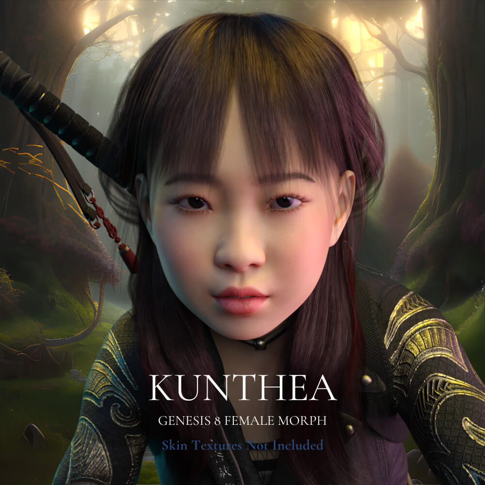 Kunthea Character Morph for Genesis 8 - Daz Content by warloc
