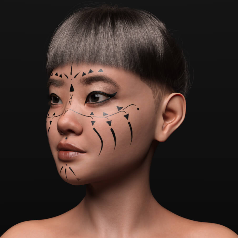 Princess, Asian Character Morph for Genesis 9 Female - Daz Content by ...