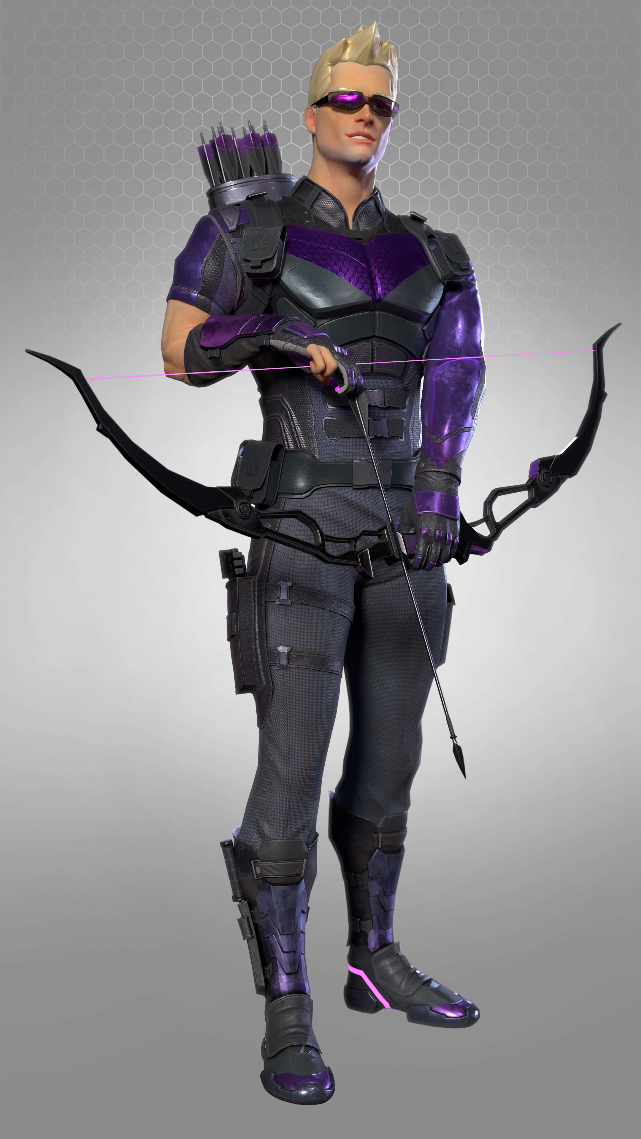 Hawkeye 3D Fanart 3D Render, Digital Art by Warren OG