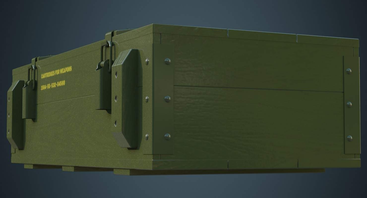 Ammunition Box 2A - 3D Model by weeray