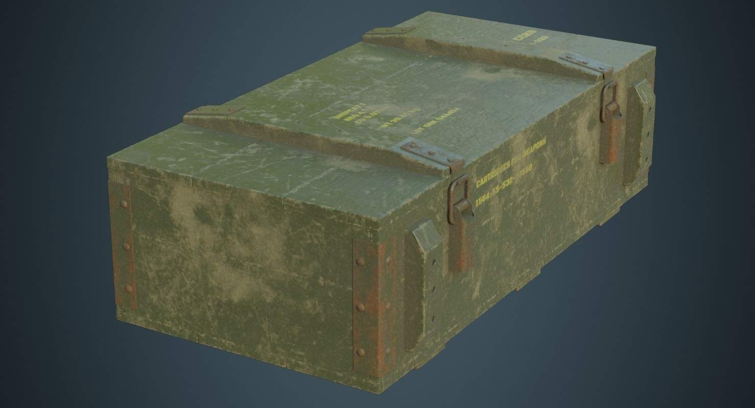 Ammunition Box 2C - 3D Model by weeray