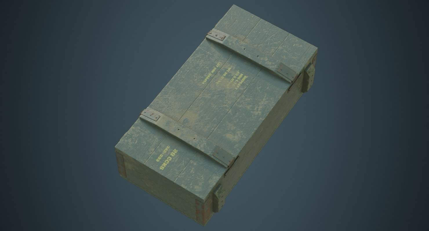 Ammunition Box 2C - 3D Model by weeray