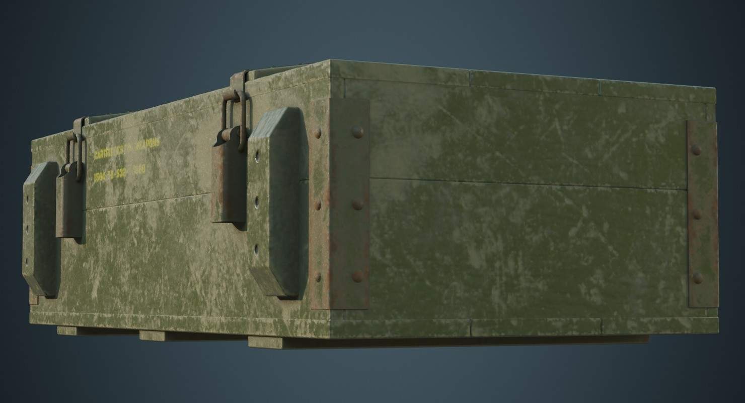 Ammunition Box 2C - 3D Model by weeray