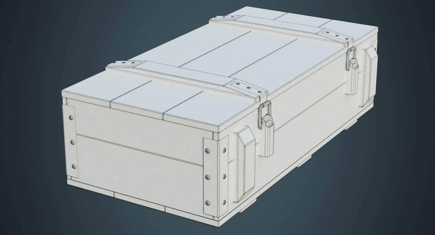 Ammunition Box 2C - 3D Model by weeray