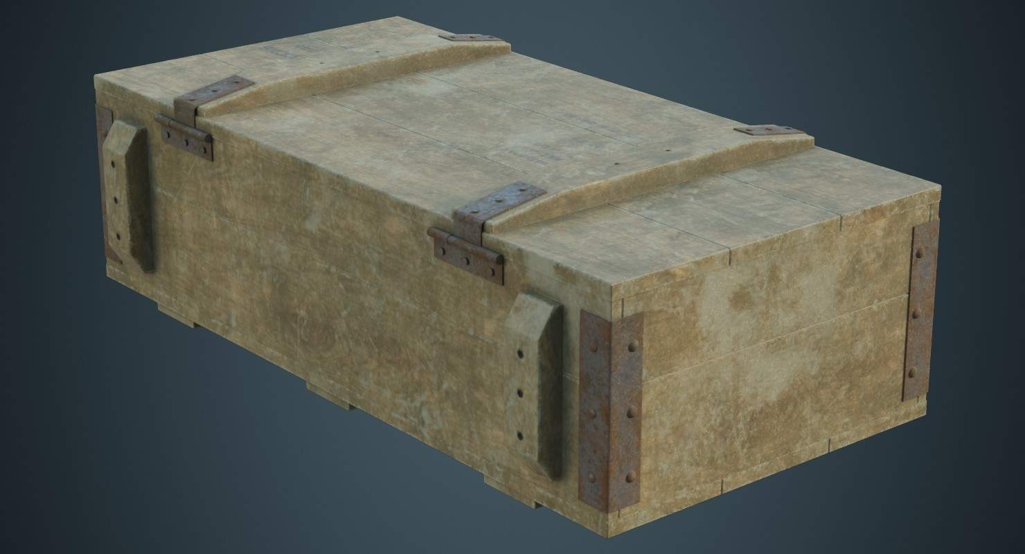Ammunition Box 2D - 3D Model by weeray