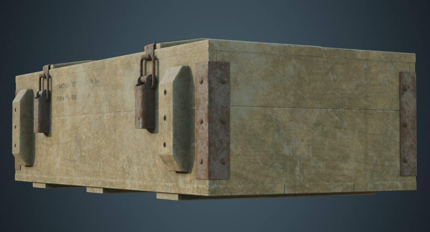 Ammunition Box 2D - 3D Model by weeray