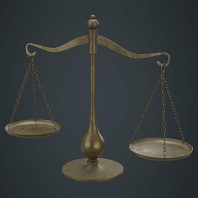 Balance Scale (old) - 3D Model by weeray