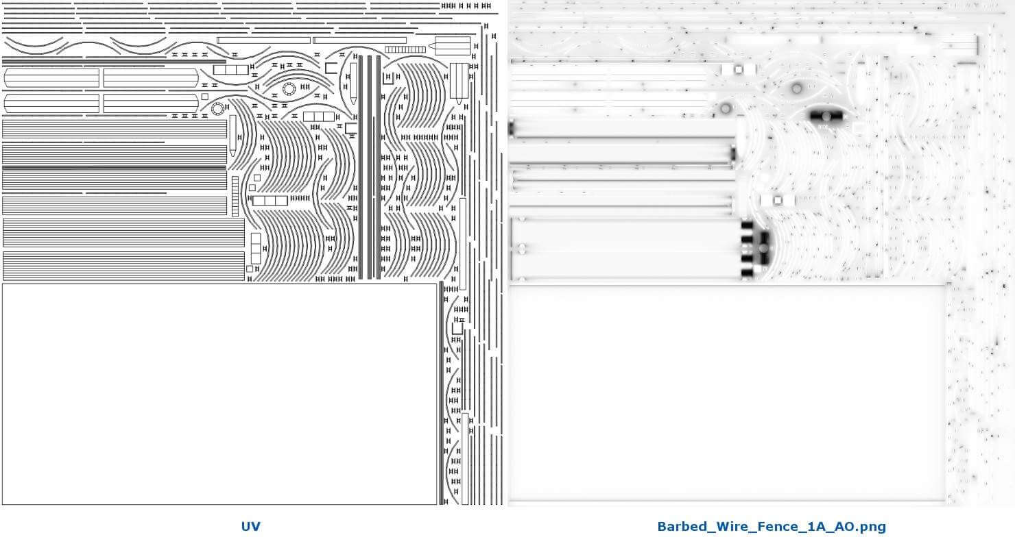 Barbed Wire Fence - 3D Model by weeray