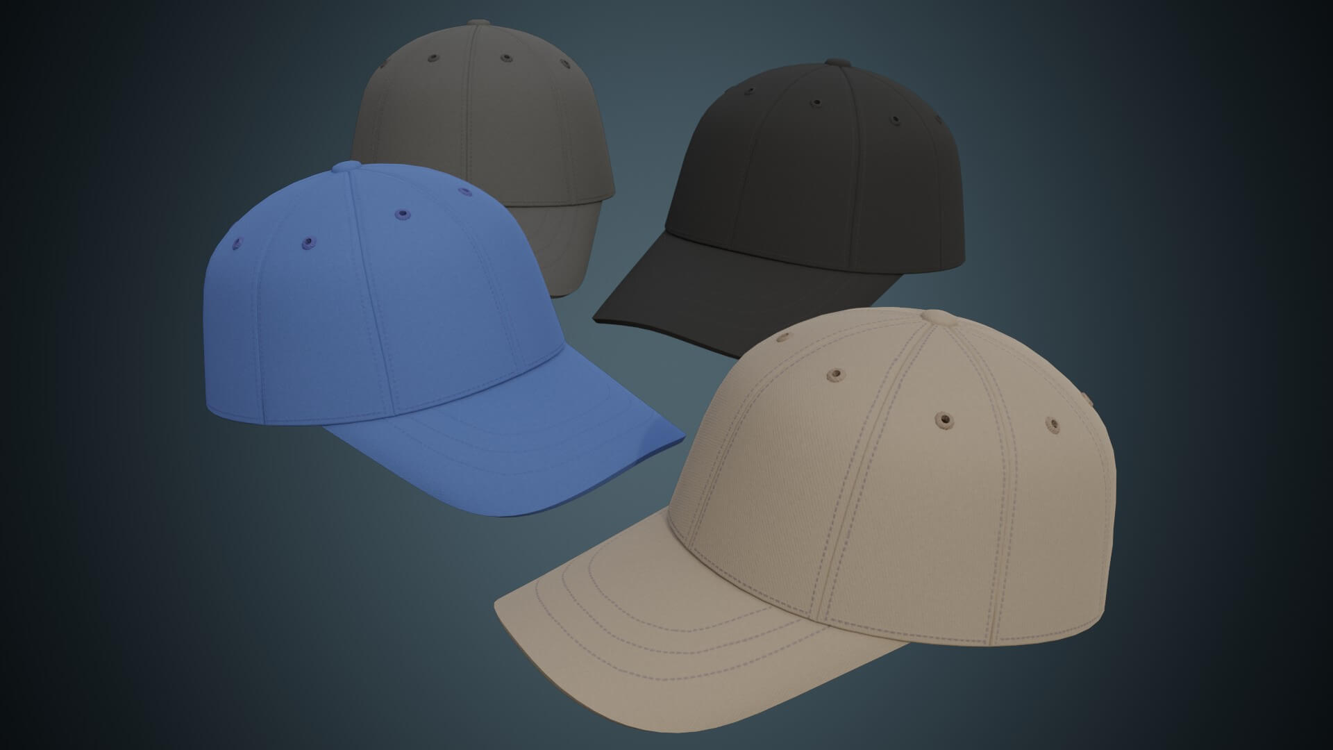 Baseball Cap 1A - 3D Model by weeray
