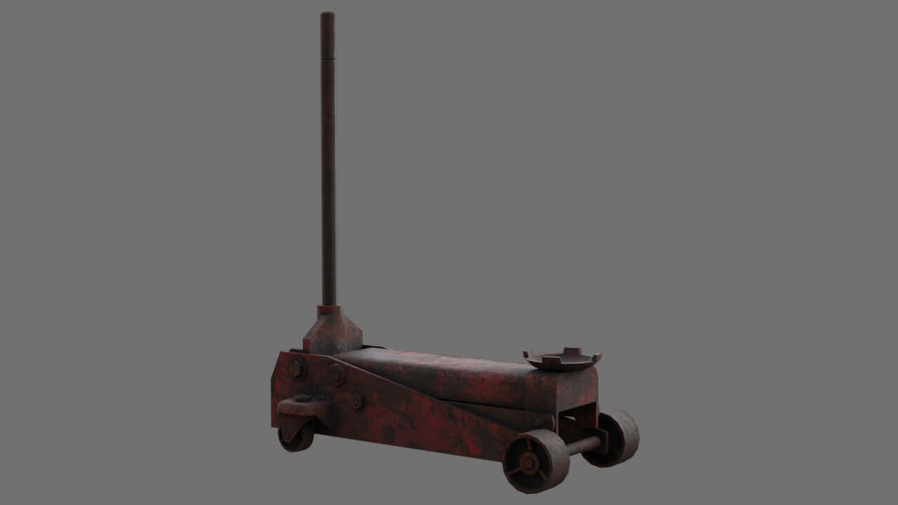 Car Floor Jack (old) - 3D Model by weeray