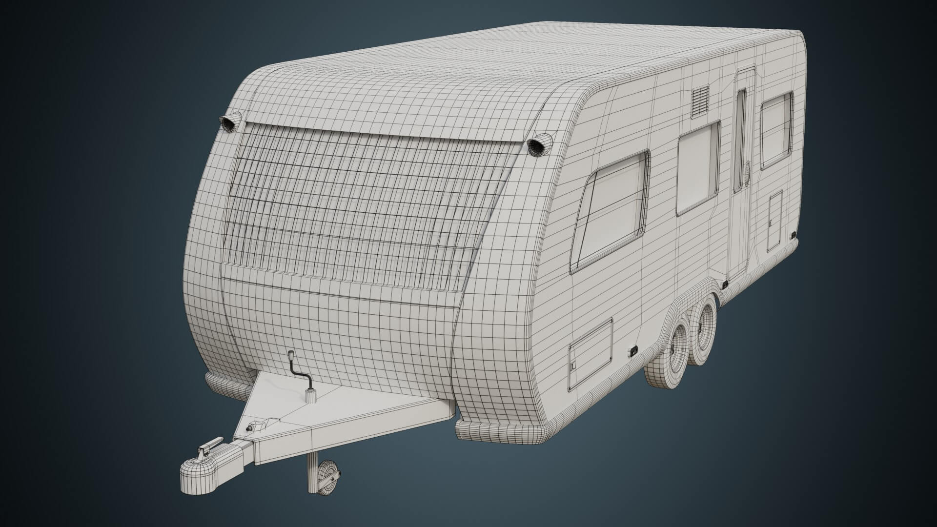 Caravan 1 Basic - 3D Model by weeray