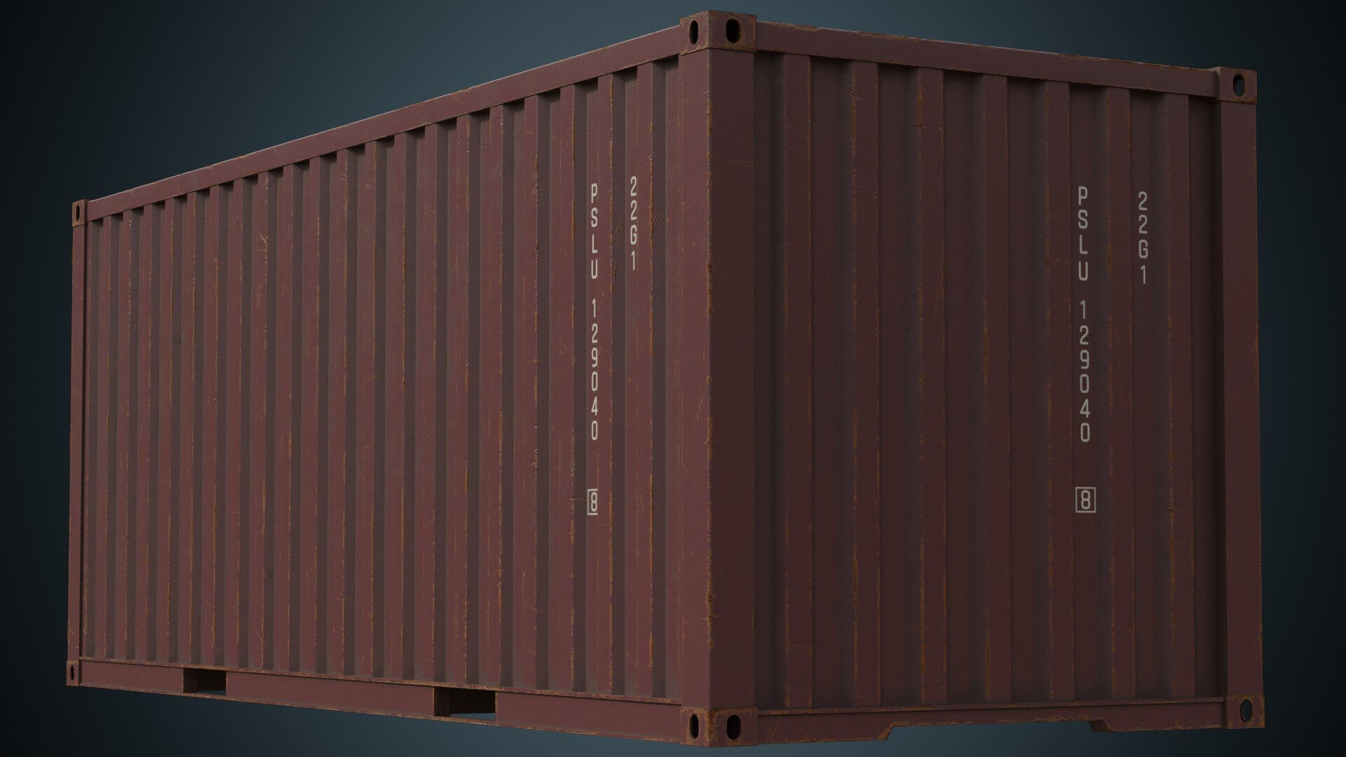 Cargo Container 4B - 3D Model by weeray