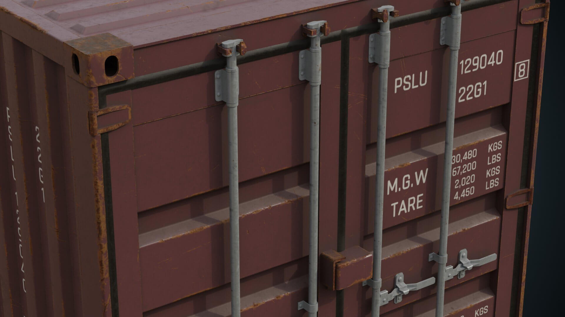 Cargo Container 4B - 3D Model by weeray
