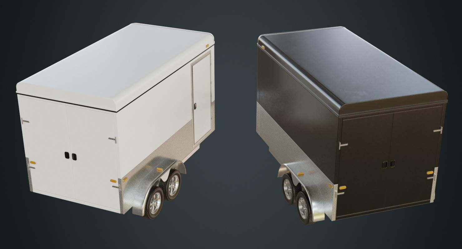 Cargo Trailer 1A - 3D Model by weeray