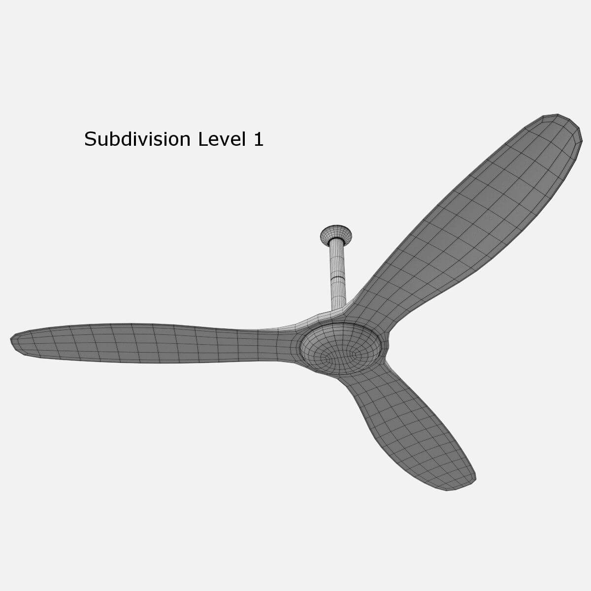 Ceiling Fan - 3D Model by weeray