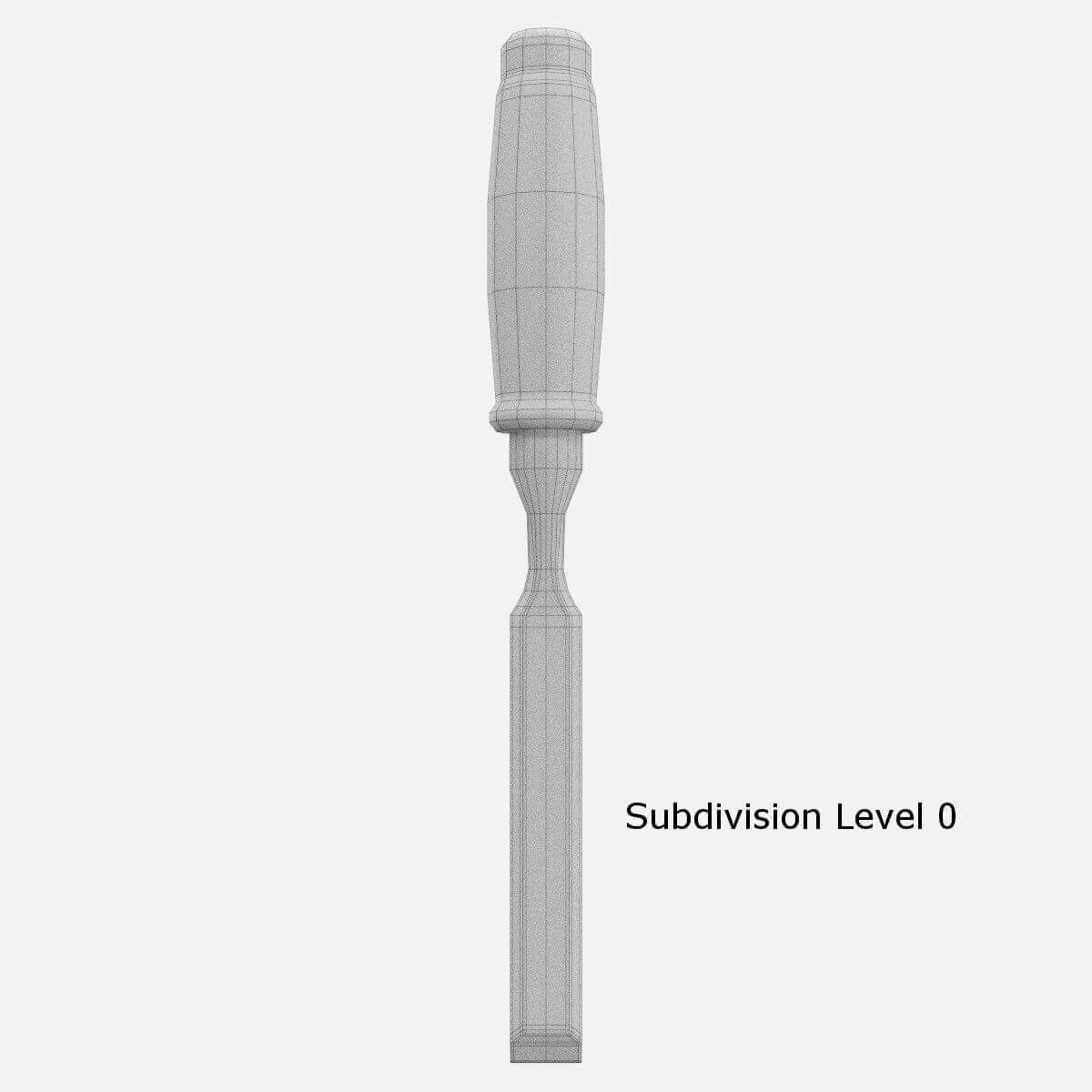 Wood Chisel - 3D Model by weeray